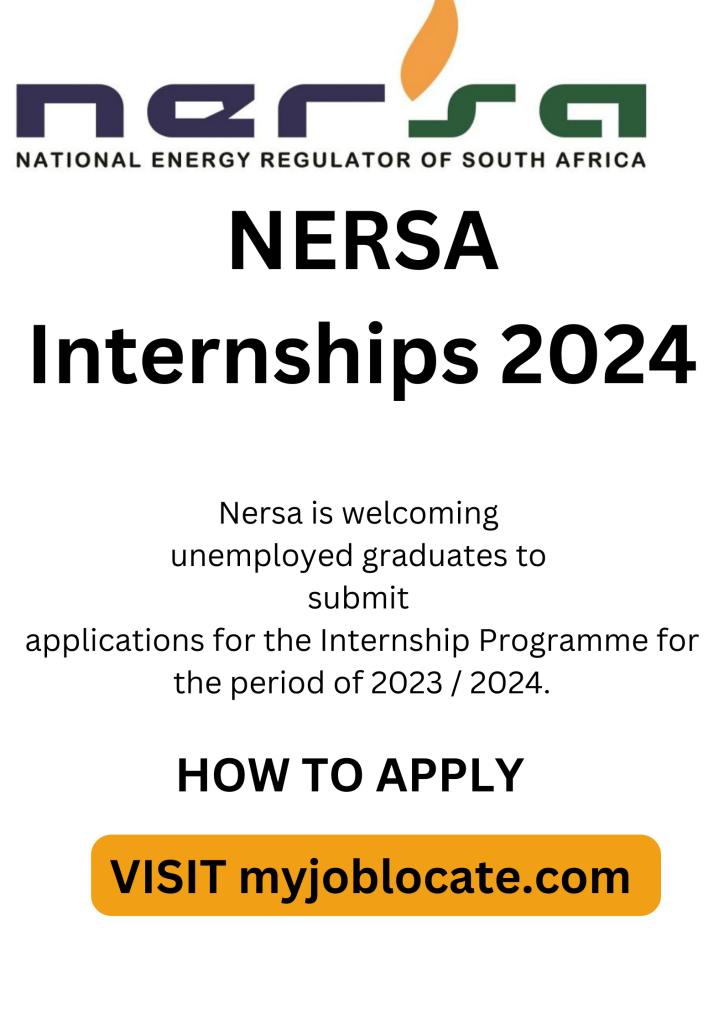 NERSA Internships 2024 - MYJOBLOCATE.COM NERSA Internships 2024 - MYJOBLOCATE.COM