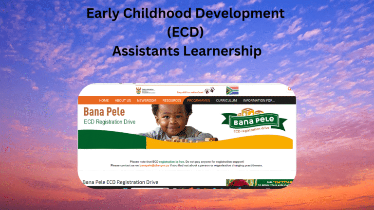 Early Childhood Development (ECD) Assistants Learnership 2025 - MyJobLocate.Com