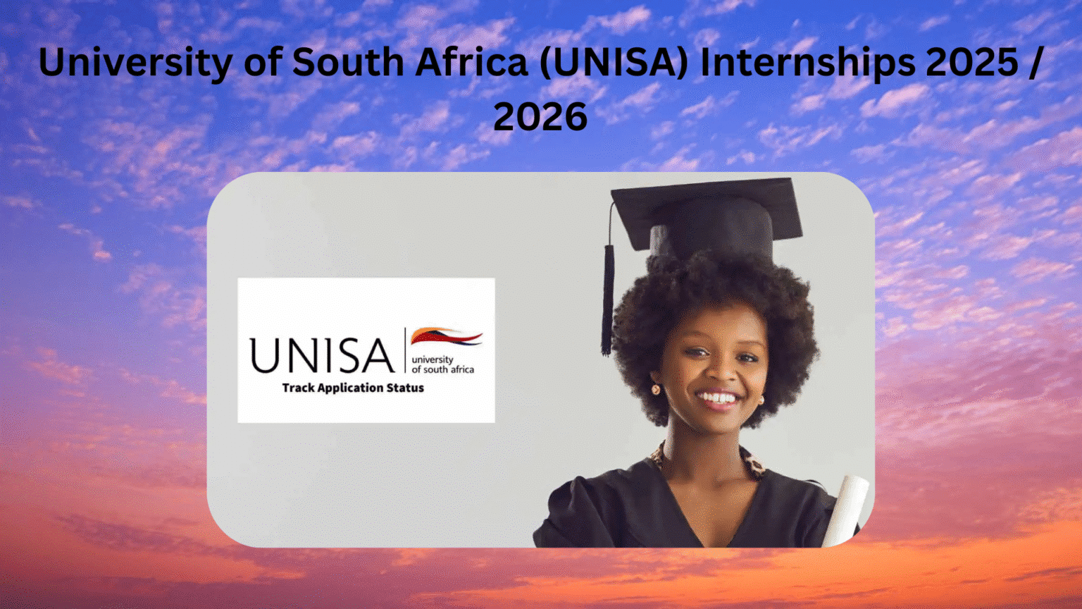 University of South Africa (UNISA) Internships 2025 - MyJobLocate.Com
